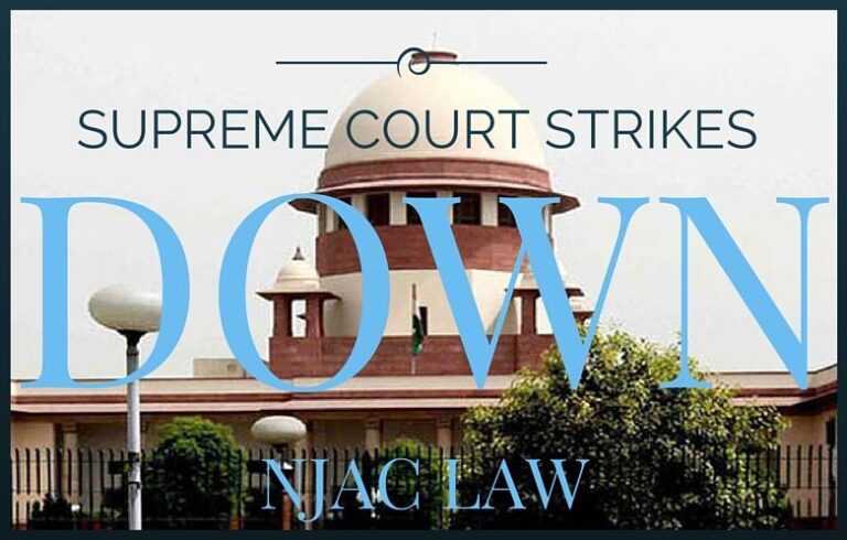 India's Supreme Court strikes down NJAC Act - PGurus