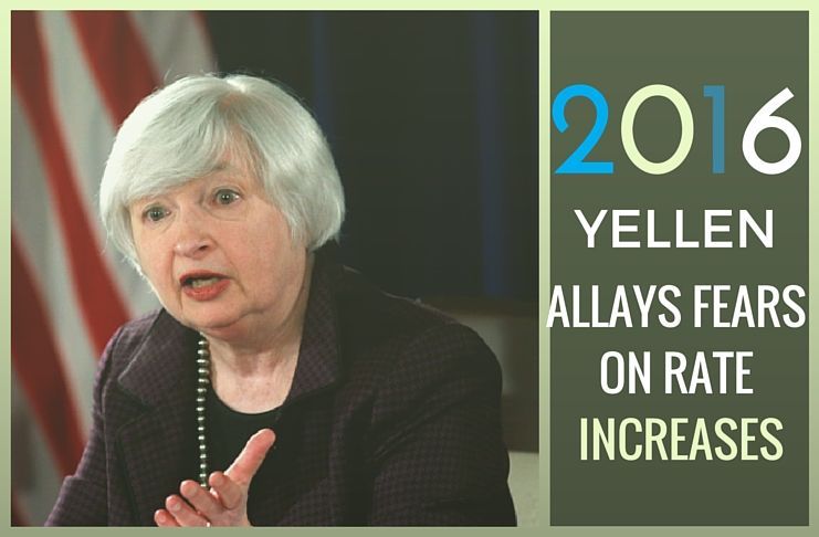 Yellen's statement hints at no rate increase for 2016 - PGurus