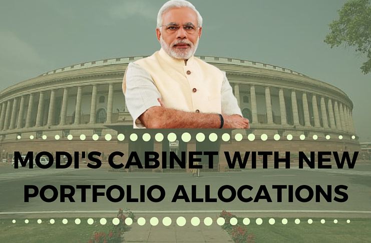 Modi's Cabinet with new portfolio allocations - PGurus