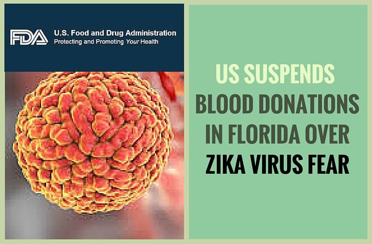 U.S. suspends blood donations in Florida over Zika virus fear - PGurus