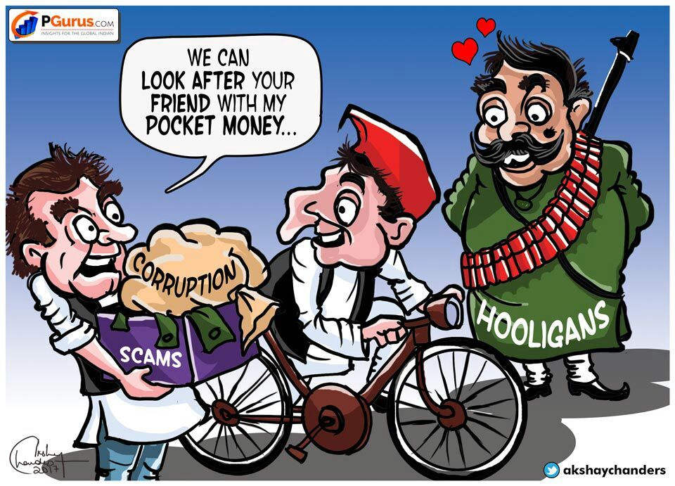 Corrupt Indian Politician Cartoon