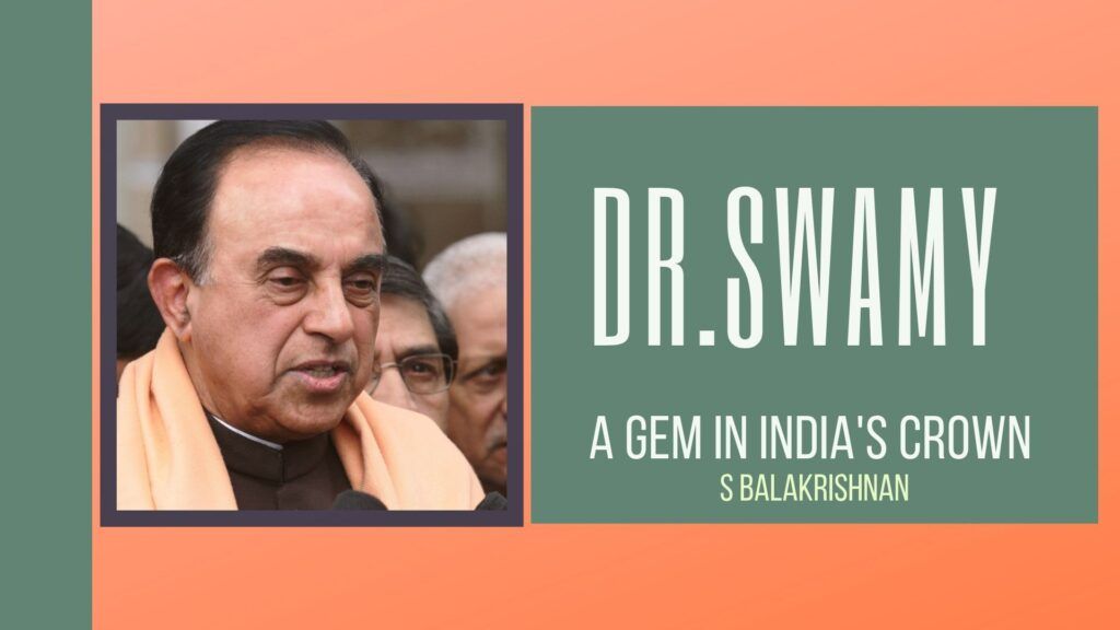 Dr. Swamy: A Gem in India's Crown - PGurus