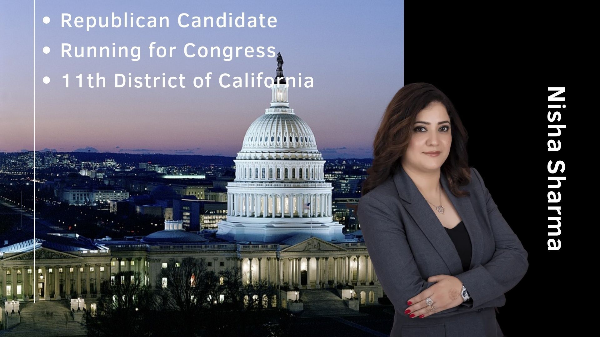 With Nisha Sharma who is running for Congress from the 11th district of ...