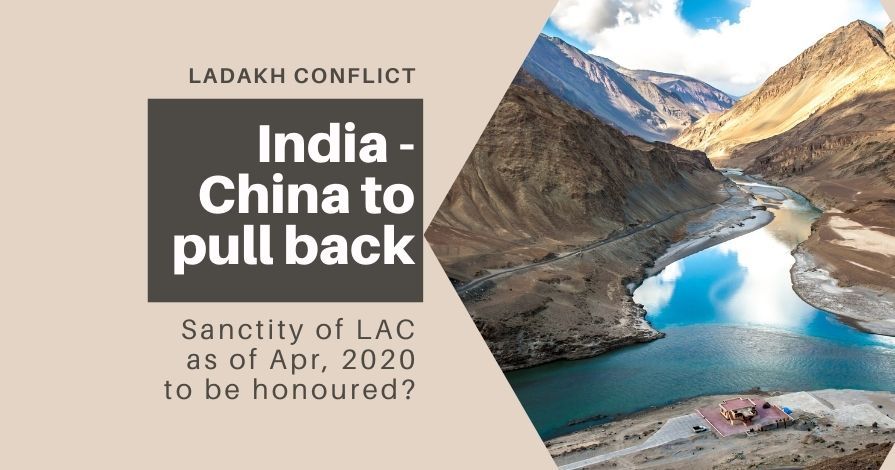 India and China expected to agree for disengagement of troops, heavy ...