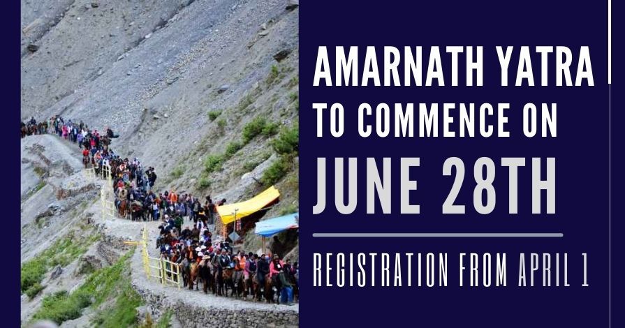 Annual Amarnath yatra to start on June 28, registration from April 1 ...