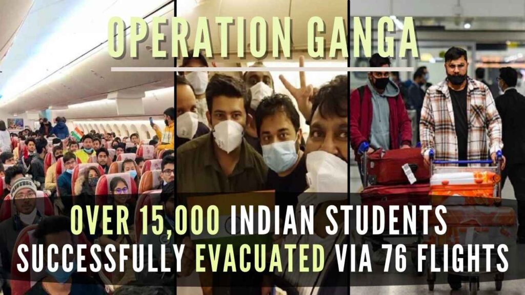 Operation Ganga: Over 15,000 Indian students returned from 76 flights ...