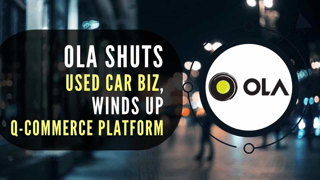 Ola shuts down used car business Ola Cars with q-commerce platform Ola ...