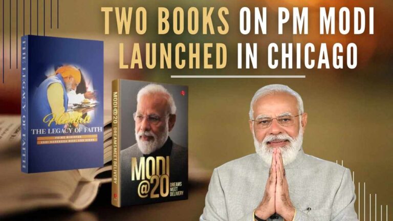 India's Ambassador to the US, Sri Sri Ravi Shankar unveil books on PM ...
