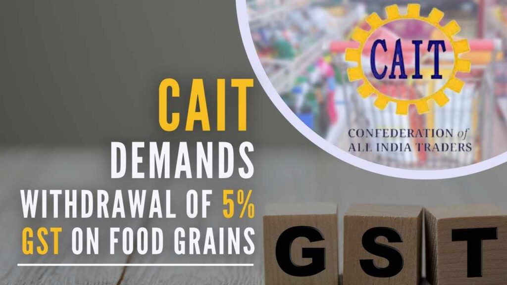 CAIT Demands Chief Ministers Finance Ministers Of States To Withdraw