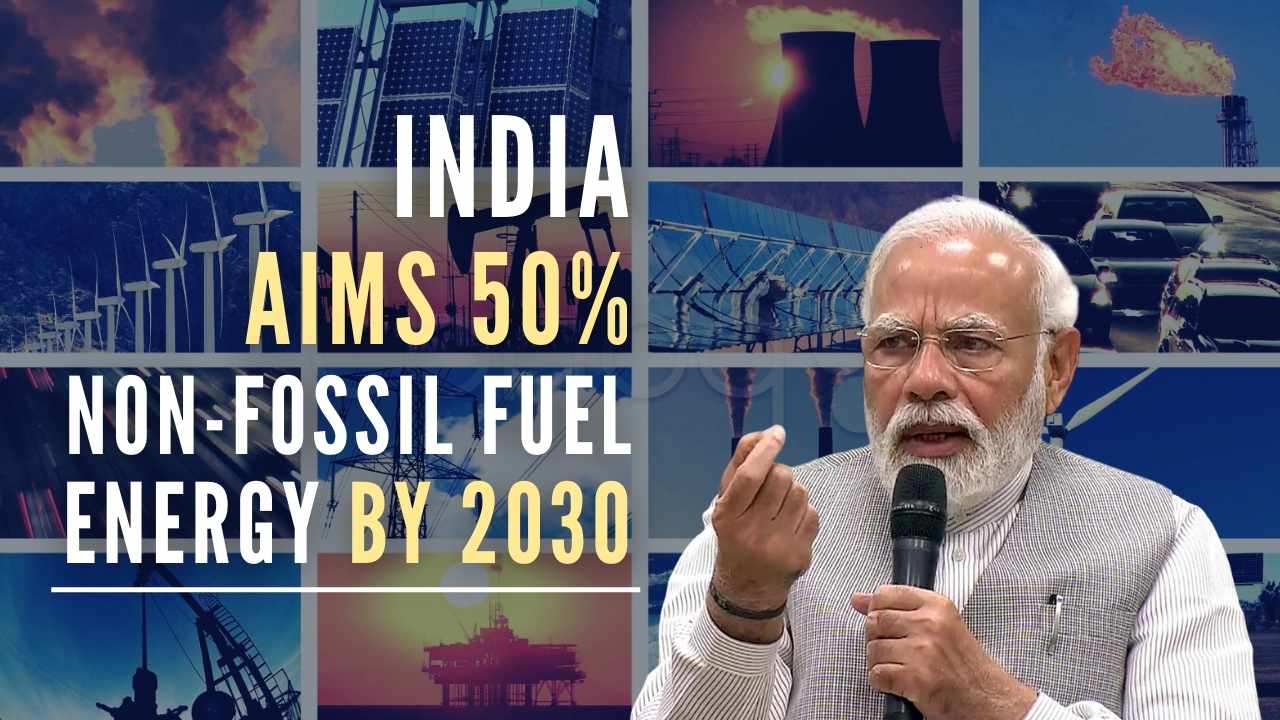 PM Modi assures 50% non-fossil fuel energy by 2030 in India - PGurus