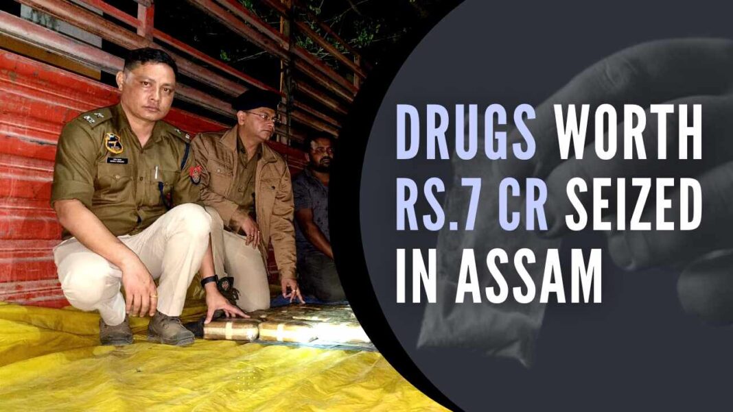 Assam Police Seize Drugs Valued at Rs.7 Cr