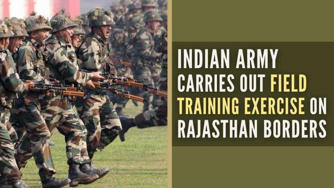 Indian Army's Field Training Exercise Involving All Entities Held