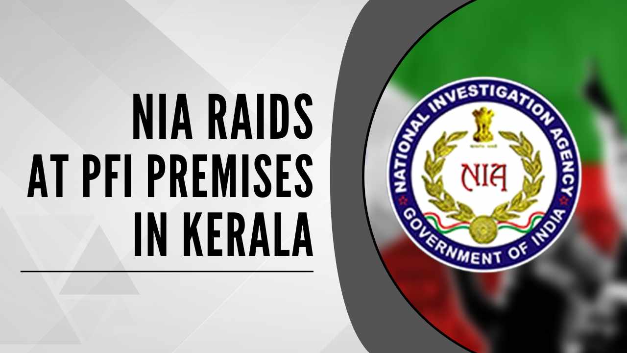 Terror Funding Case: NIA Raids at PFI Premises in Kerala