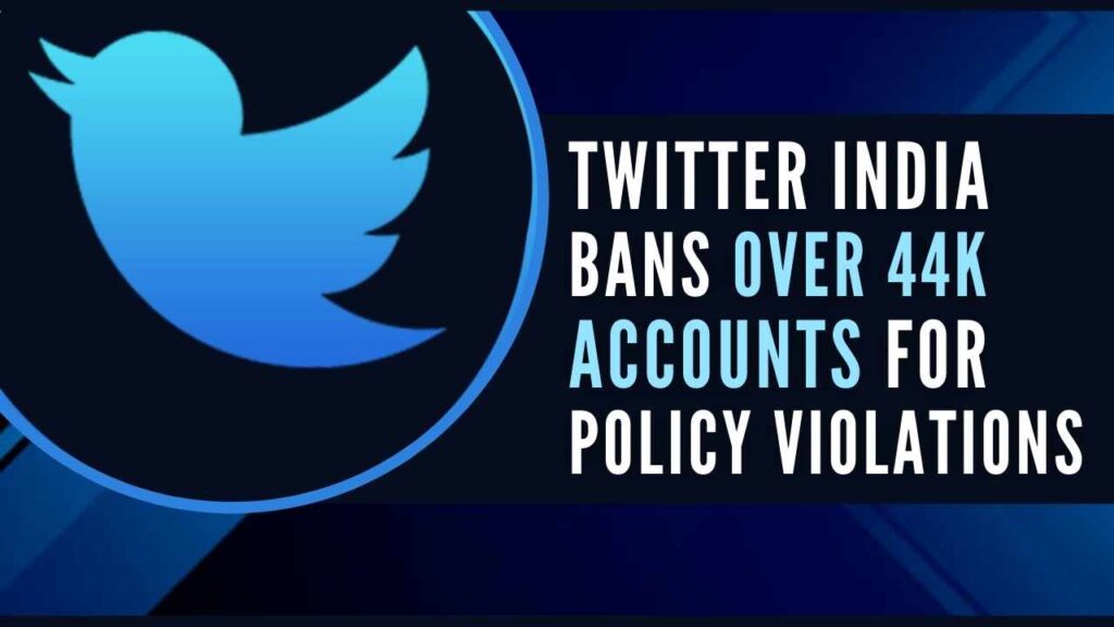 Twitter Bans Over 44,000 Accounts for Violating Guidelines in India