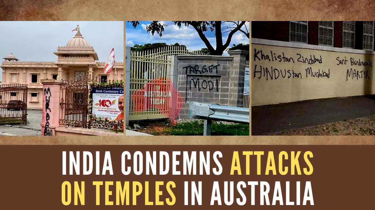 India Condemns Attacks on Temples in Australia