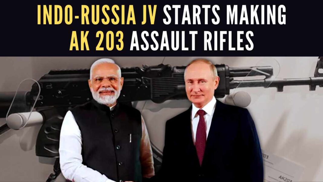 India, Russia Have Started Production of AK-203 Kalashnikov Assault Rifles