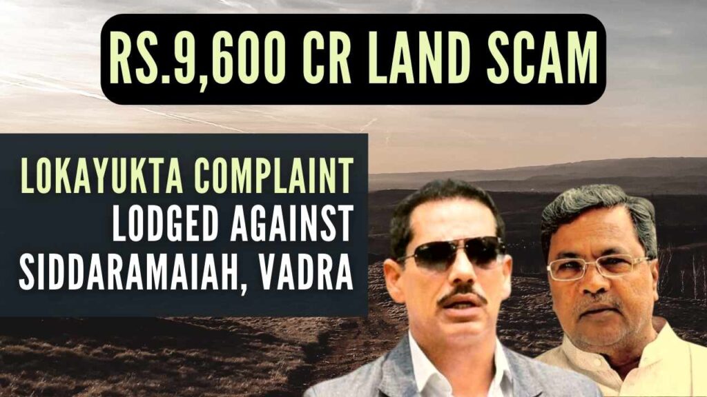 Rs.9,600 Cr Land Scam: Complaint Filed Against Siddaramaiah, Robert Vadra