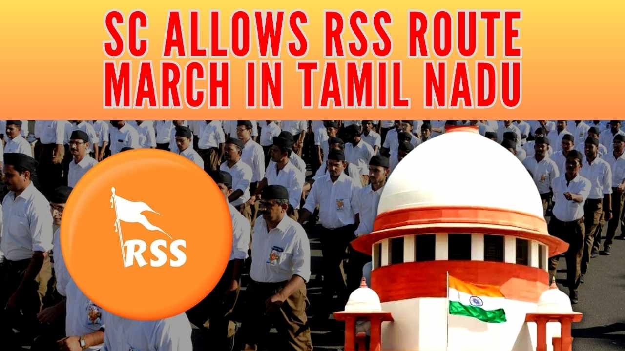 SC Junks TN Govt's Plea against RSS to Take Out March