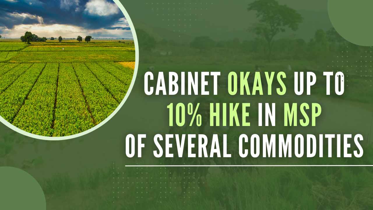 Cabinet Nods Up To 10% Hike in MSP of Several Commodities