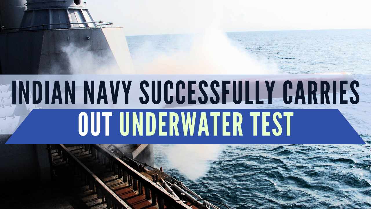 Indian Navy Successfully Carries Out Test to Hit Underwater Target