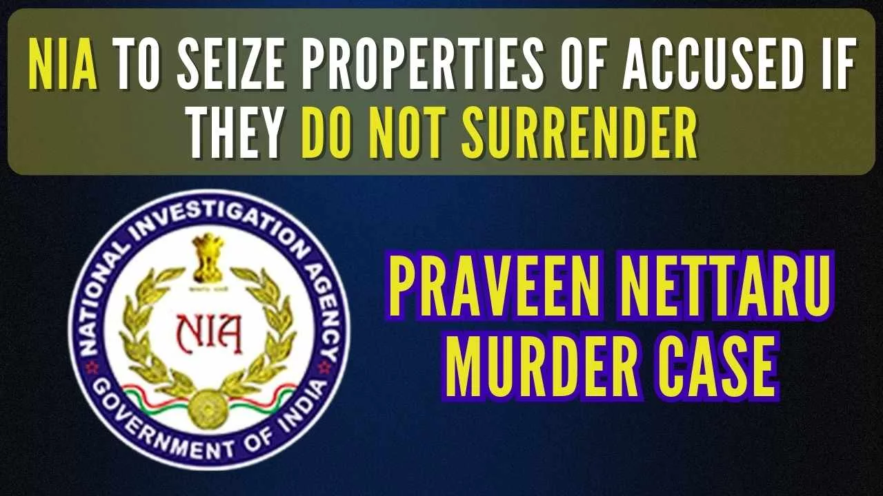 Praveen Nettaru Murder Case: NIA to Seize Properties of Accused