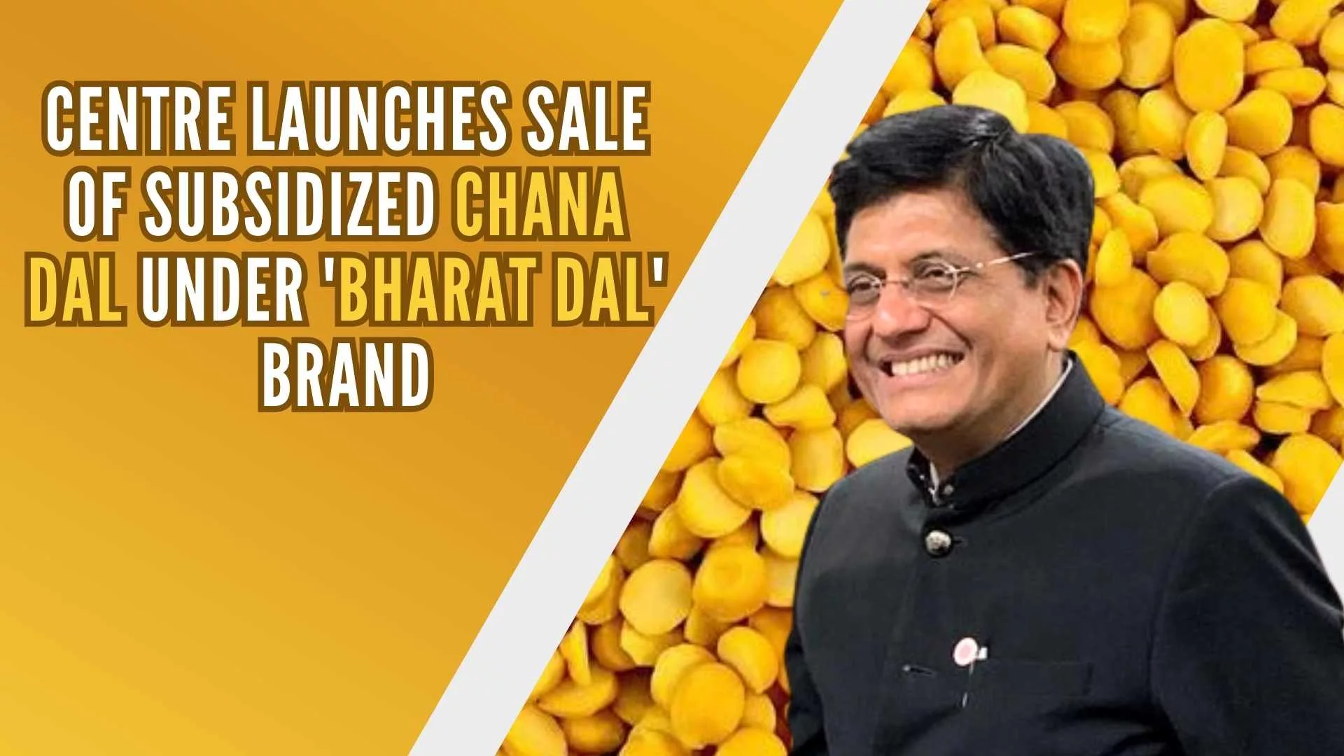Centre launches sale of subsidized chana dal under 'Bharat Dal' brand ...