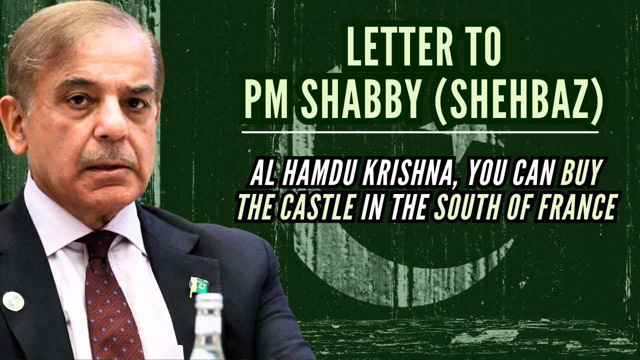 Dear PM Shabby (Shehbaz), Al Hamdu Krishna, You Can Buy The Castle In ...