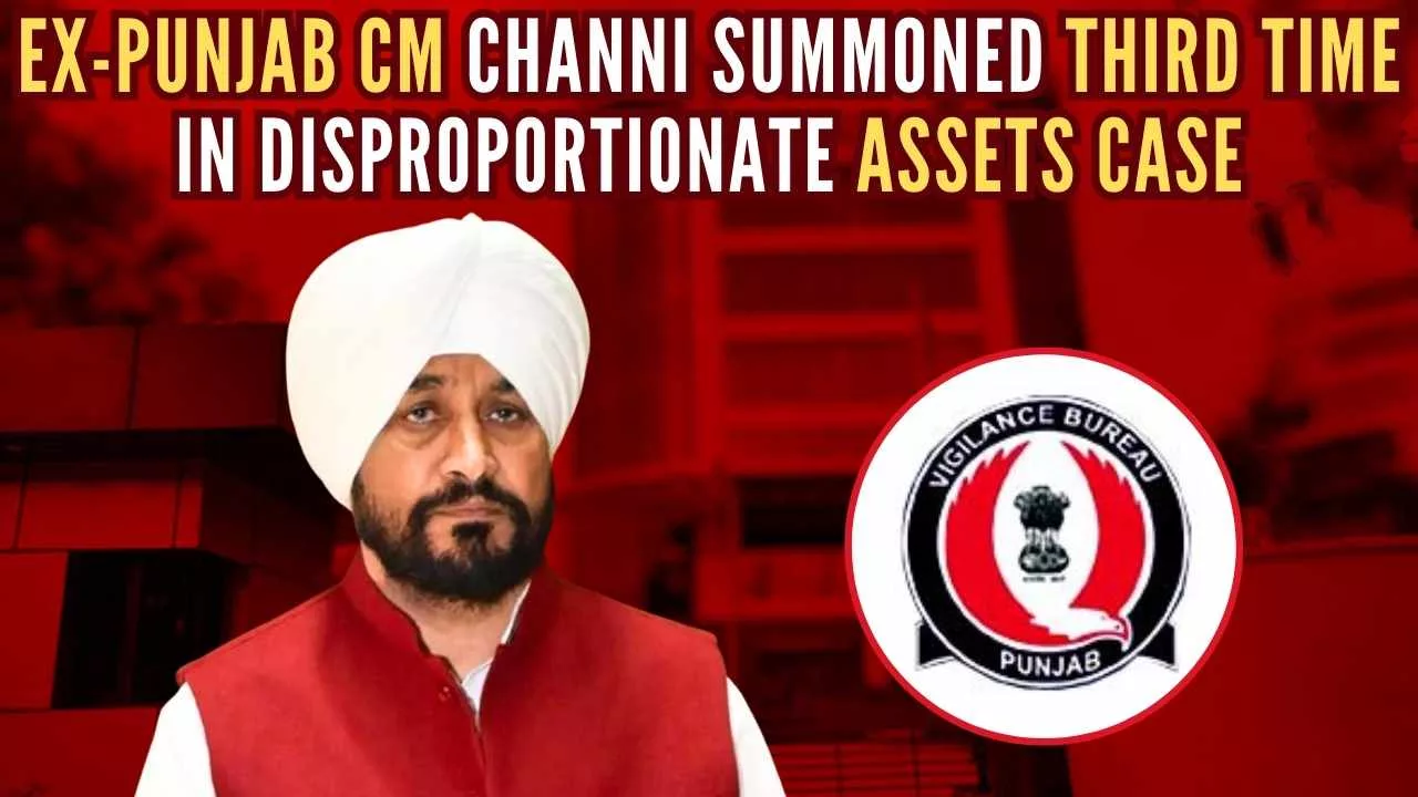 Punjab Vigilance Bureau Summons Ex-CM Charanjit Singh Channi