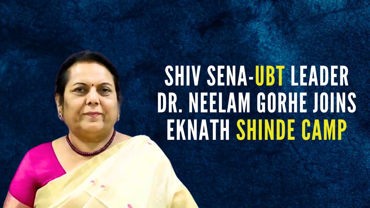 In a Major Jolt to Uddhav, Dr. Neelam Gorhe Joins Eknath Shinde