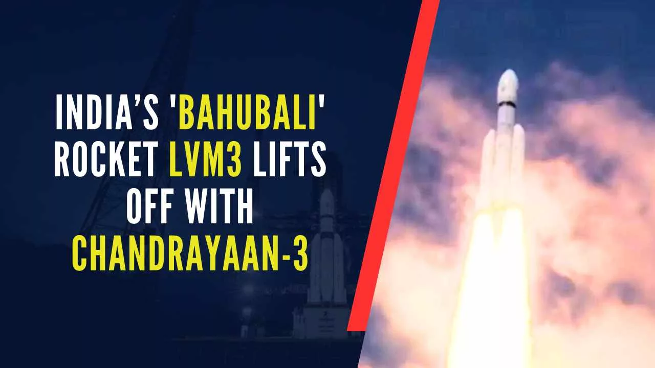 Chandrayaan-3 Soars into Space on LVM3 Rocket