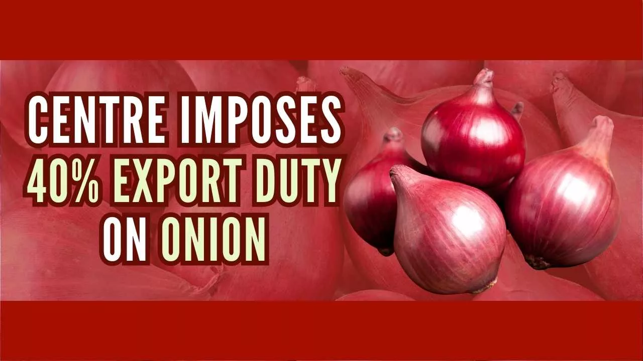 Centre Imposes 40% Duty on Onion Exports till December 31