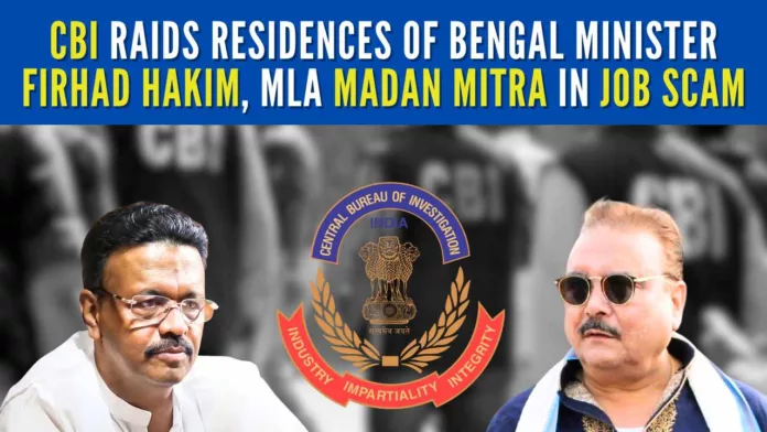 Job Scam Case: CBI Raids Bengal Minister, MLA’s Houses
