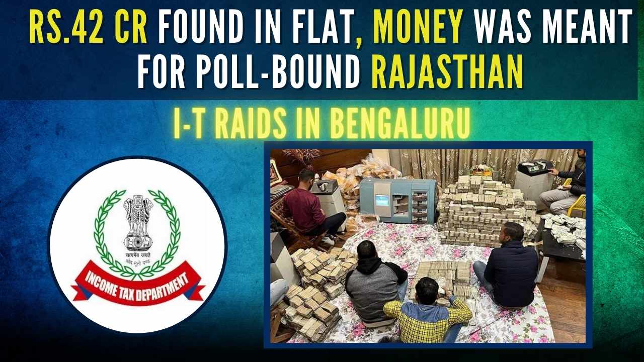 Bengaluru: Rs.42 Cr Found During I-T Raids in a Flat