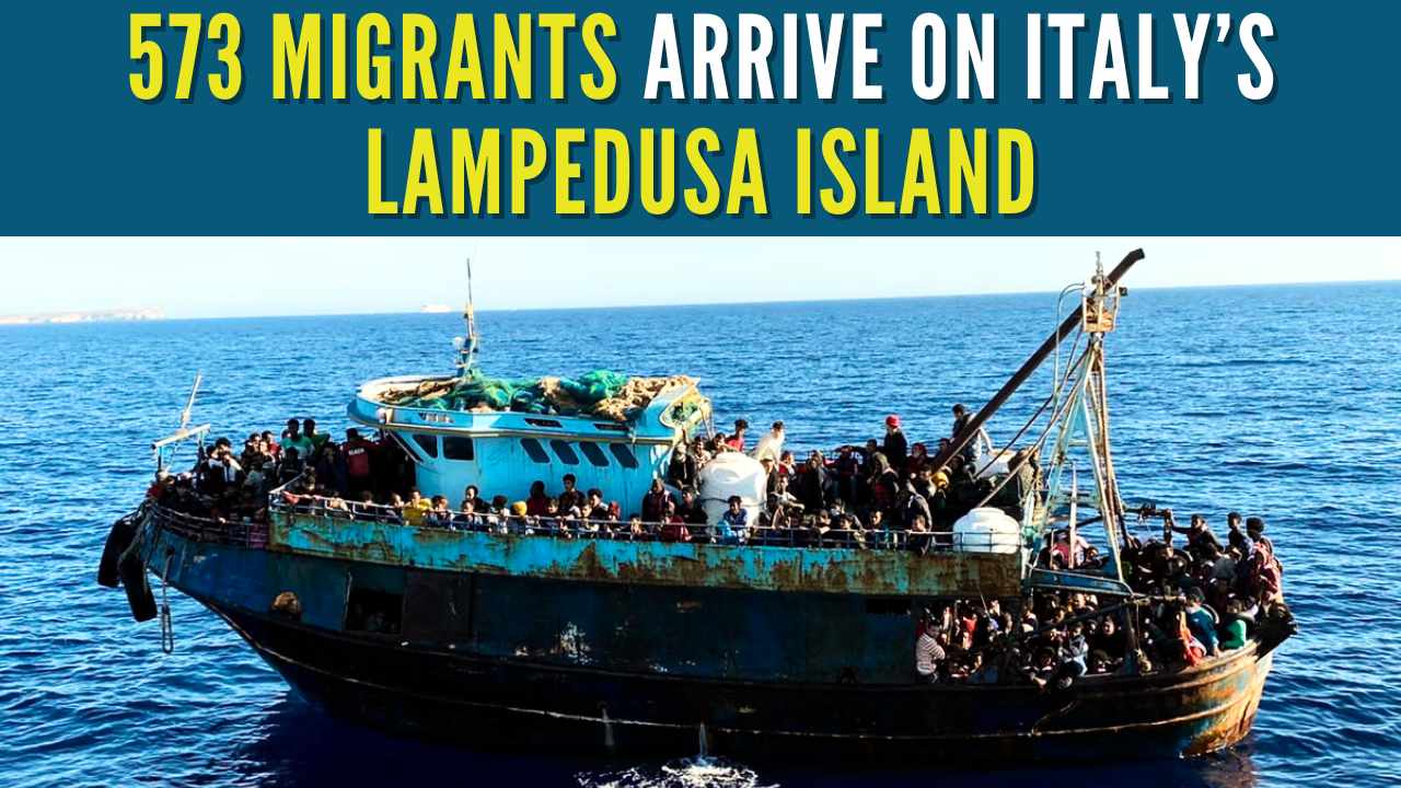 Italy: 573 Migrants Arrive on Lampedusa Island