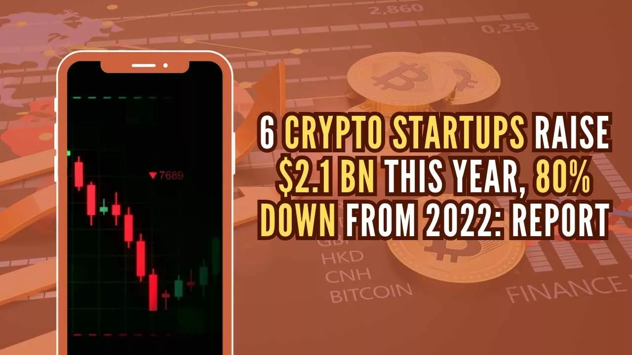 6 Crypto Startups Raise $2.1 Bn this Year, 80% Down from 2022
