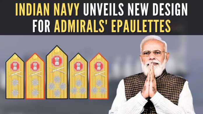 Indian Navy Unveils New Design for Admirals' Epaulettes