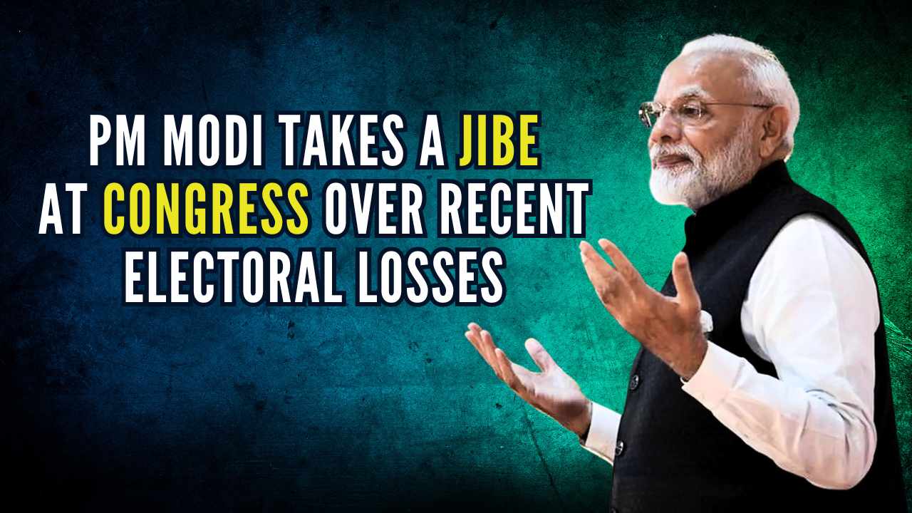 PM Modi Takes a Jibe at Congress, Warns People