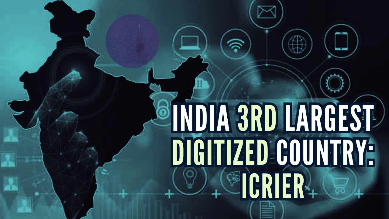 India 3rd Largest Digitalized Country among G20 Nations: ICRIER