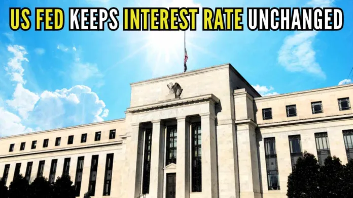 US Federal Reserve Bank Keeps Interest Rate Unchanged