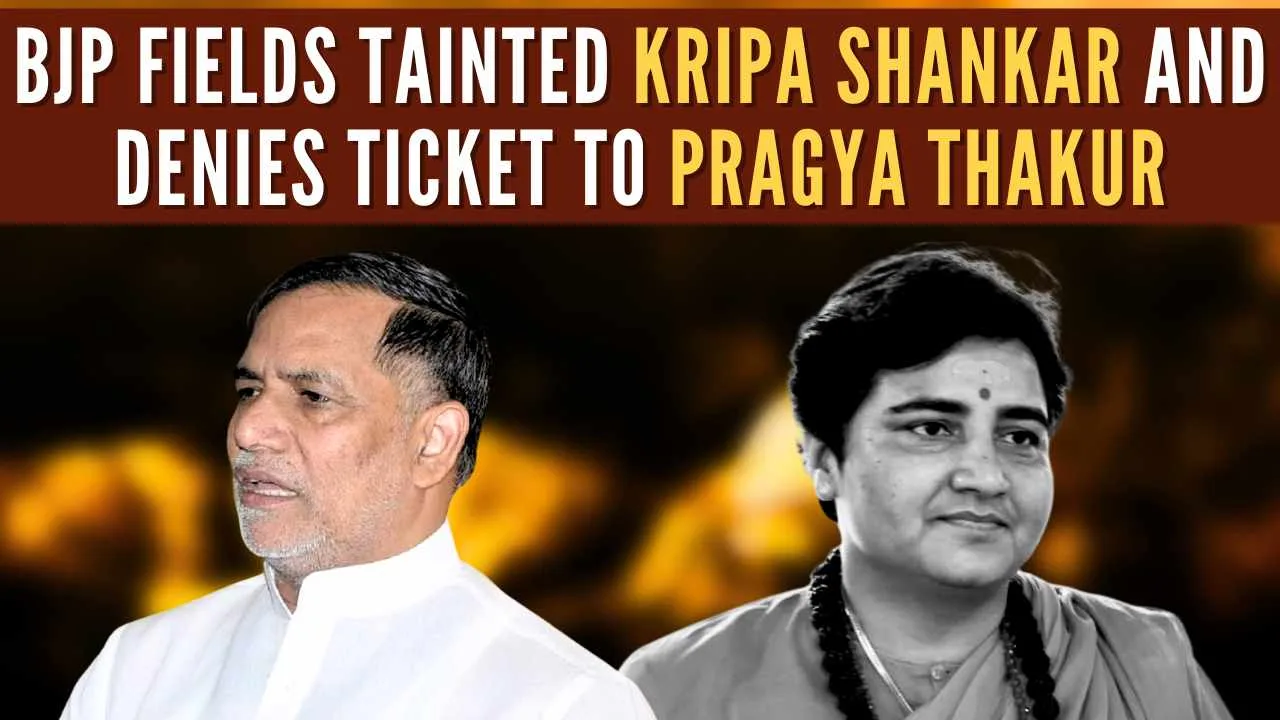 BJP Fields Kripa Shankar and Denies Ticket to Pragya Thakur