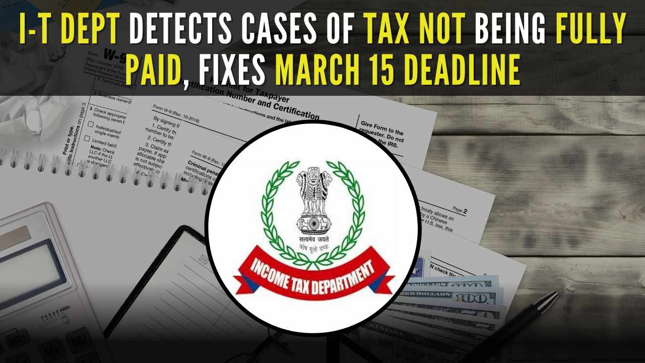 Income Tax Dept Detects Cases of Tax Not Being Fully Paid