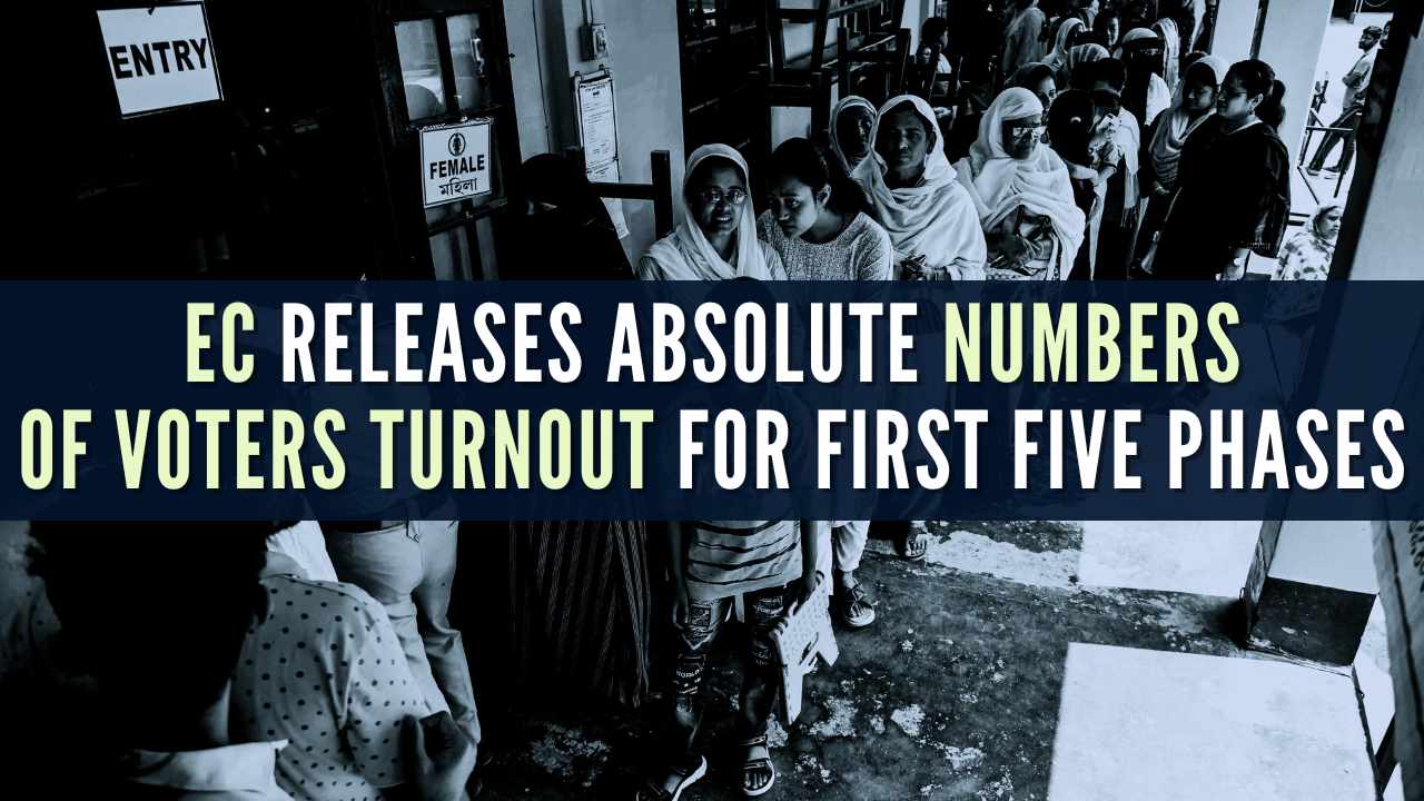 EC Releases Absolute Numbers of Voters Turnout for First Five Phases