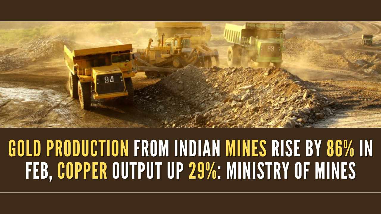 Gold Production from Indian Mines Rise by 86% in Feb: Ministry