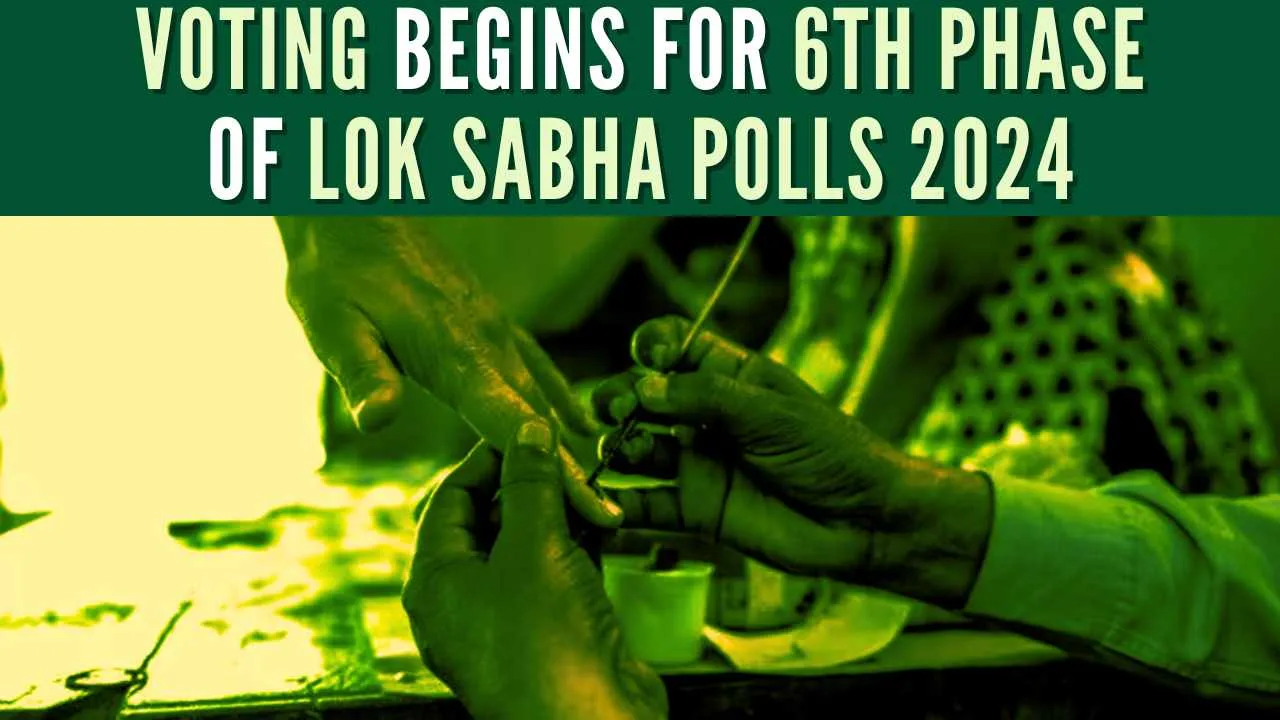 Voting Begins for 6th Phase of Lok Sabha Polls 2024