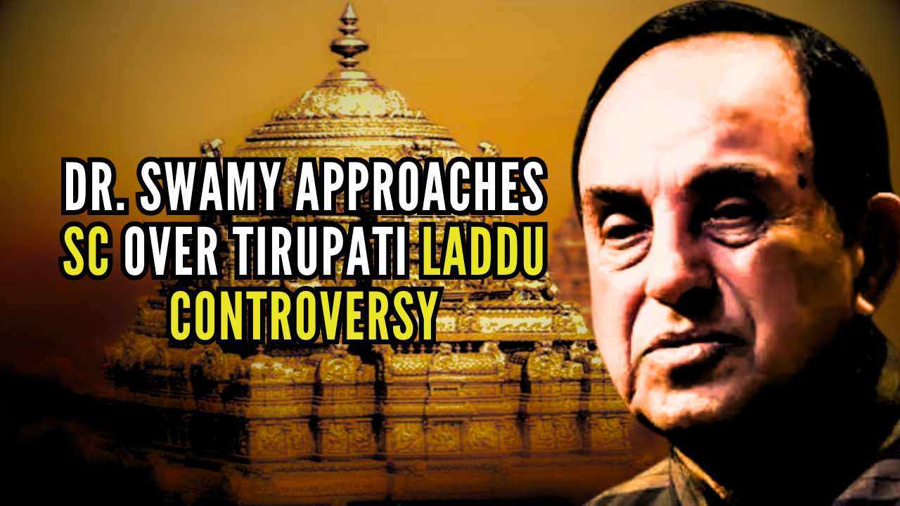 Subramanian Swamy Approaches SC Over Tirupati Laddu Row