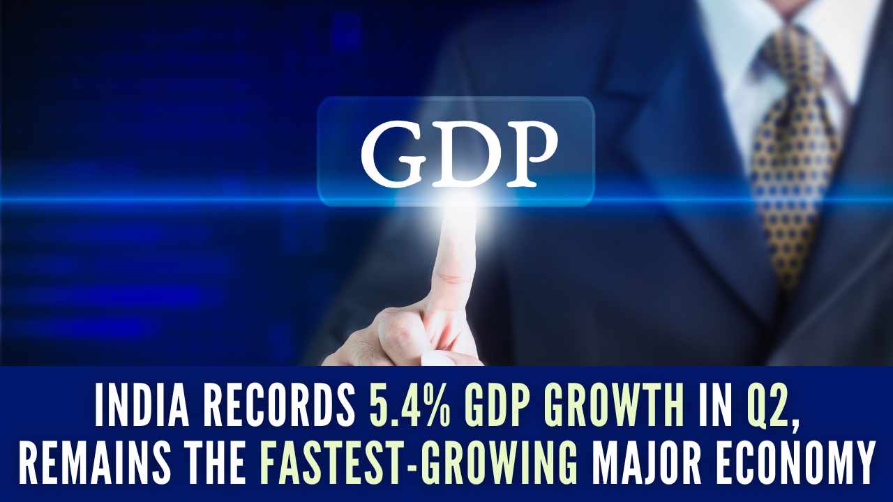 India Reports 5.4% GDP Growth in Q2