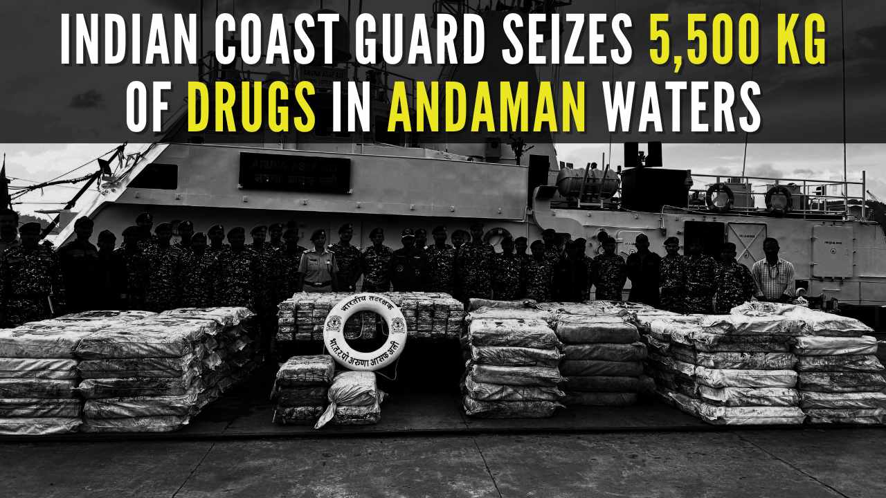 Indian Coast Guard Seizes 5,500 kg of Drugs in Andaman Waters