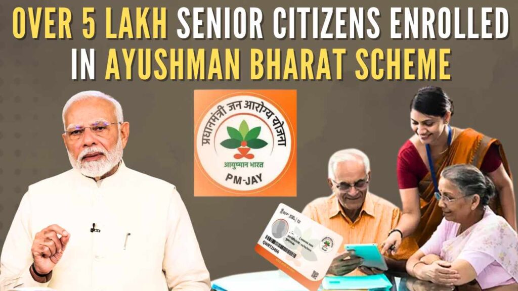 Over 5 Lakh Senior Citizens Enrolled in Ayushman Bharat Scheme