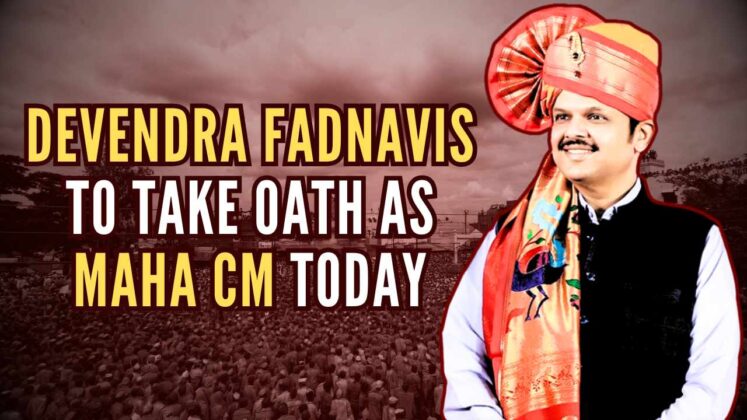Devendra Fadnavis to Take Oath as Maha CM Today
