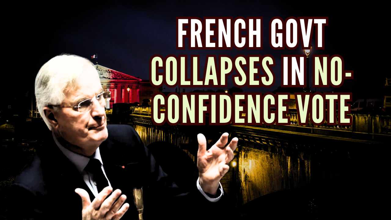 French Govt Collapses as Michel Barnier Loses No-Confidence Vote